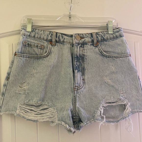 Zara | Shorts | Zara Blue Denim Shorts | Poshmark